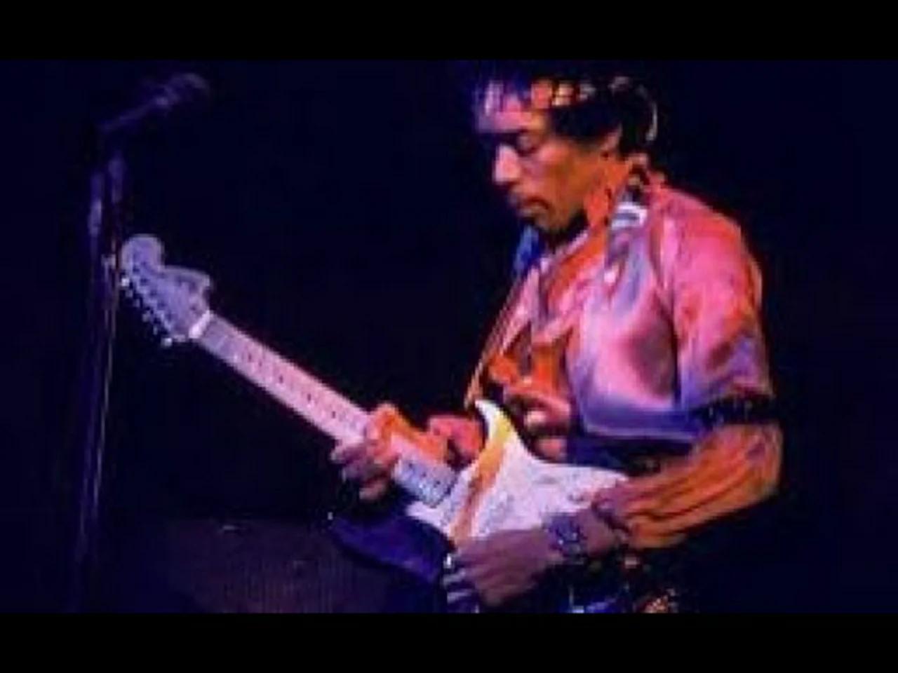 Jimi Hendrix Machine Gun Fillmore East 1970 Isolated Guitar Colored ...