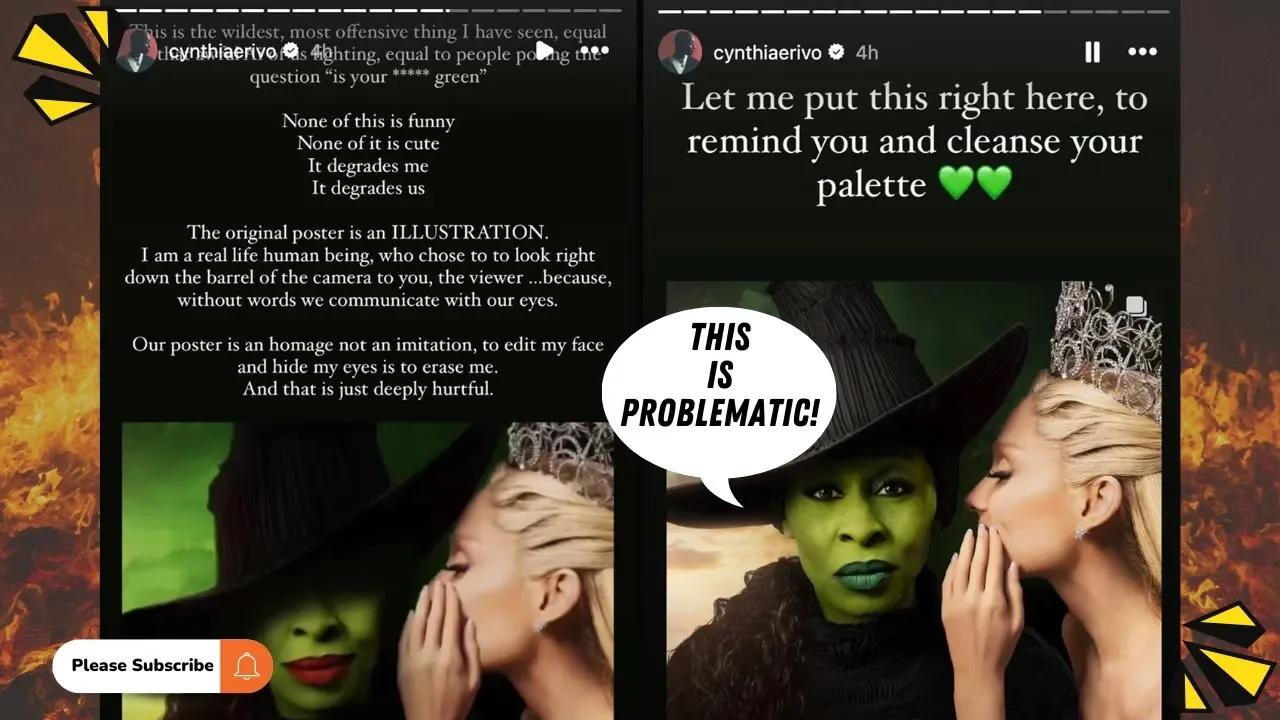 Actress Cynthia Erivo Big MAD Over Fan Made Wicked Poster