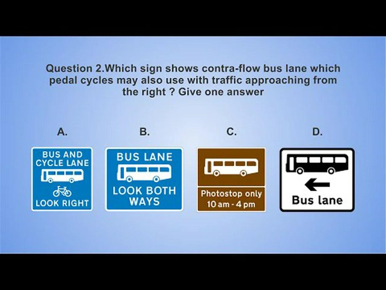 Car Driving Theory Test 50 Questions And Answers / Traffic & Road Signs ...
