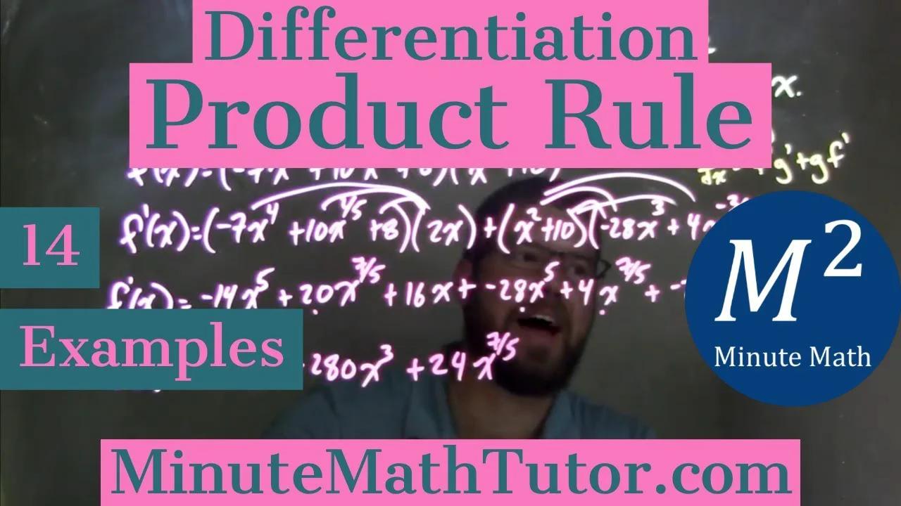 Differentiation - Product Rule | 14 Examples