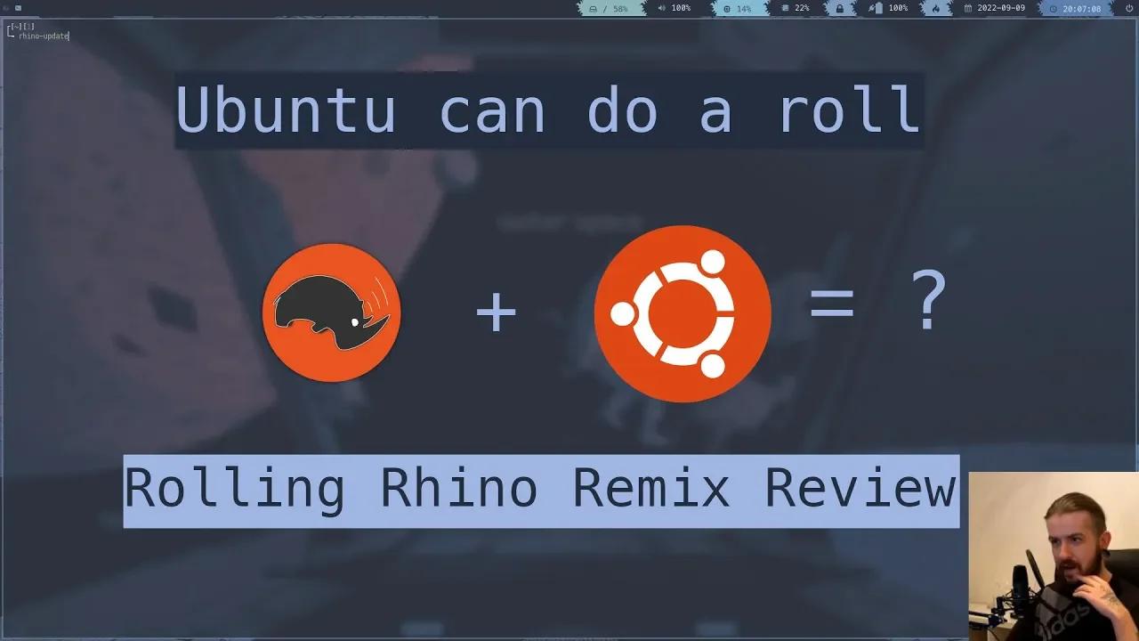 I daily driven Ubuntu Rolling Rhino Remix