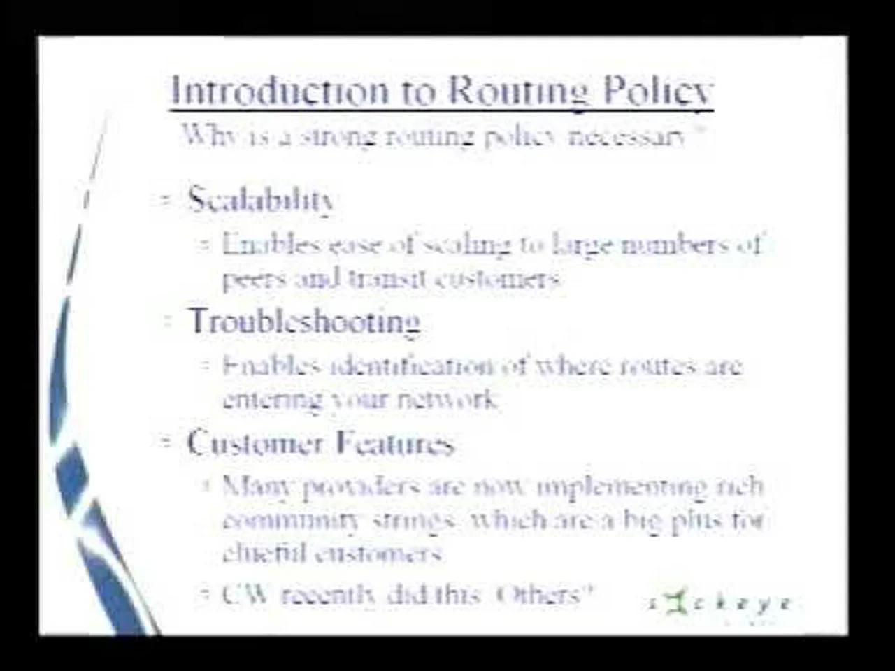 Tutorial Routing Policy Implementation Guide