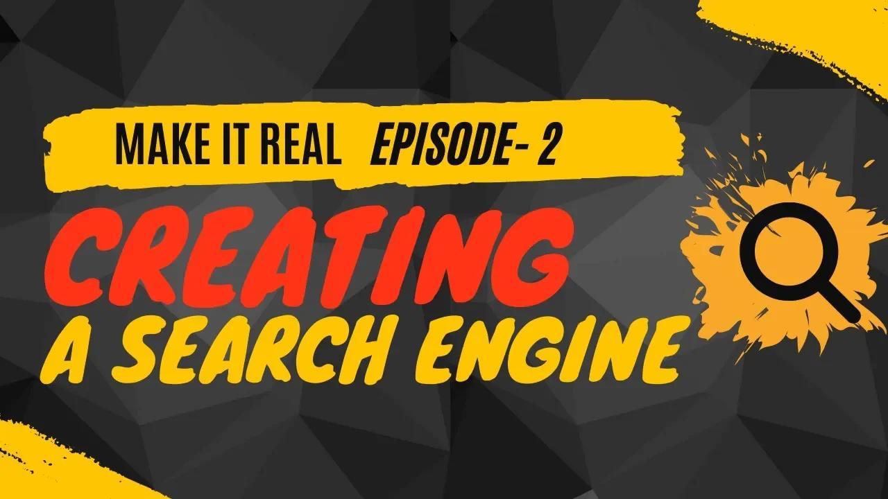 Creating a search engine with python (Make it real ep2)