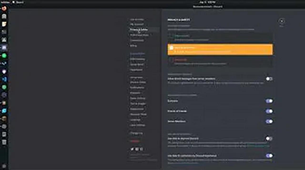 How to configure privacy settings on Discord and reduce spam
