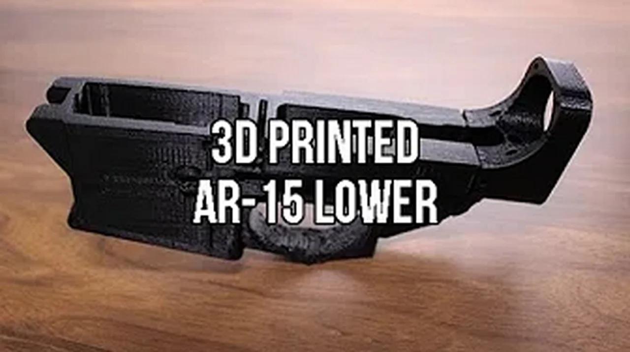 3d Printed Gun | 3d Printing AR-15 Lower On Davinci 1.0 3d Printer ...