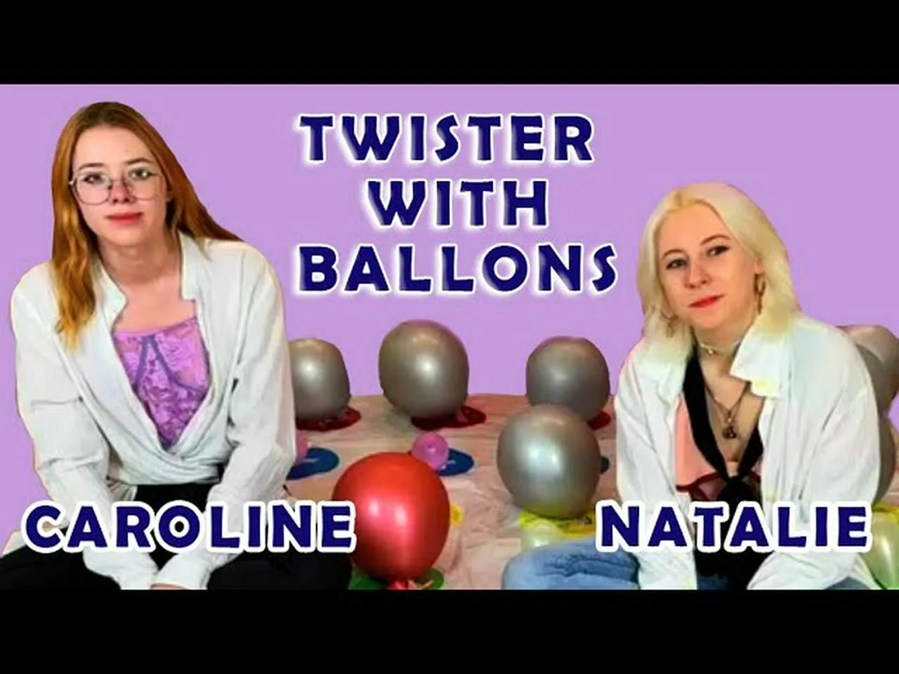 TWISTER Balloons challenge with my friend