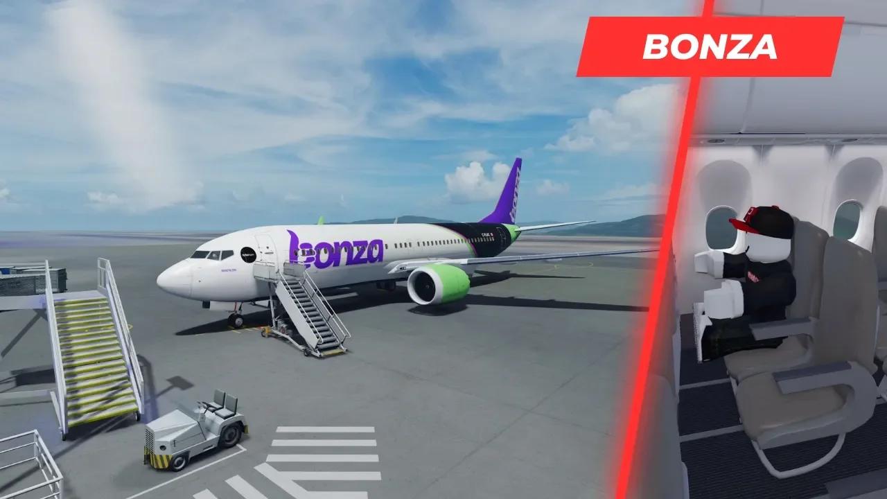 ROBLOX Airline Flight Review | Bonza Virtual | B737 MAX 8 | Economy Class