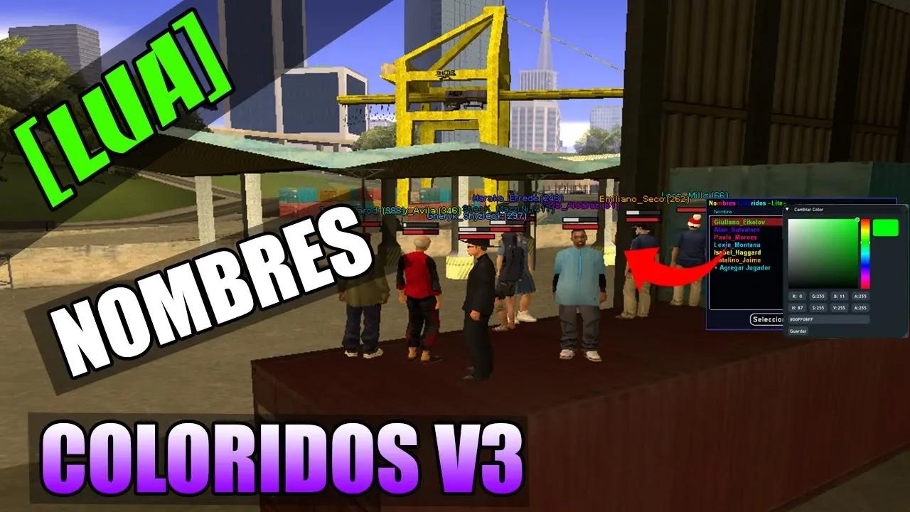 [LUA] Nombres Coloridos V3 - SAMP 0.3.7
