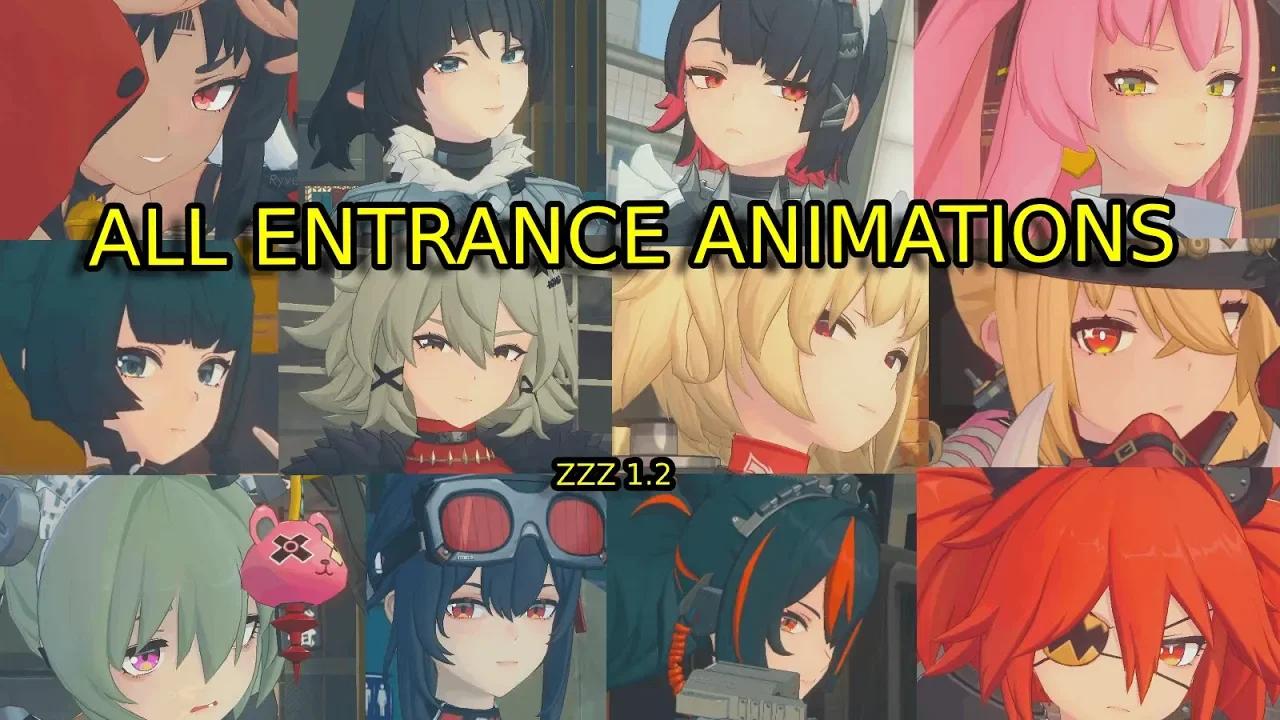 Zenless Zone Zero | All Entrance Animations Patch 1.2
