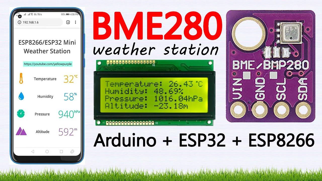 Create A Simple Weather Station With Bme280 Arduino Lcd Esp32
