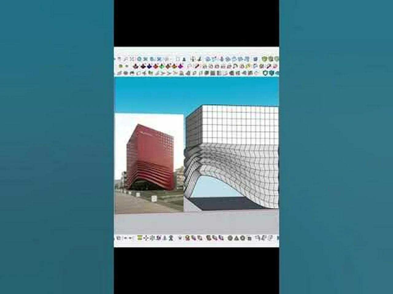 sketchup tutorial / create parametric wall in sketchup / vertex tool