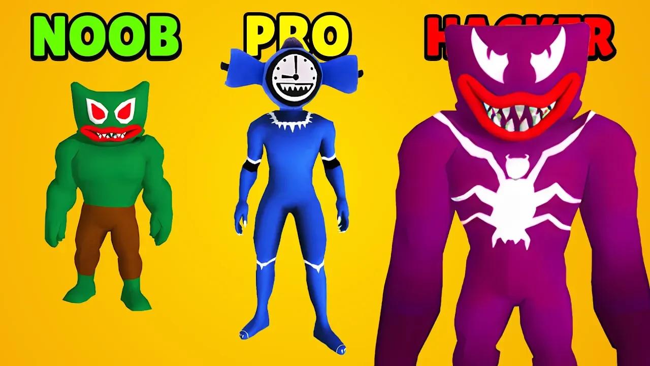 🤢 NOOB 😎 PRO 😈 HACKER | Superhero Monster Merge Master | Download Play ...