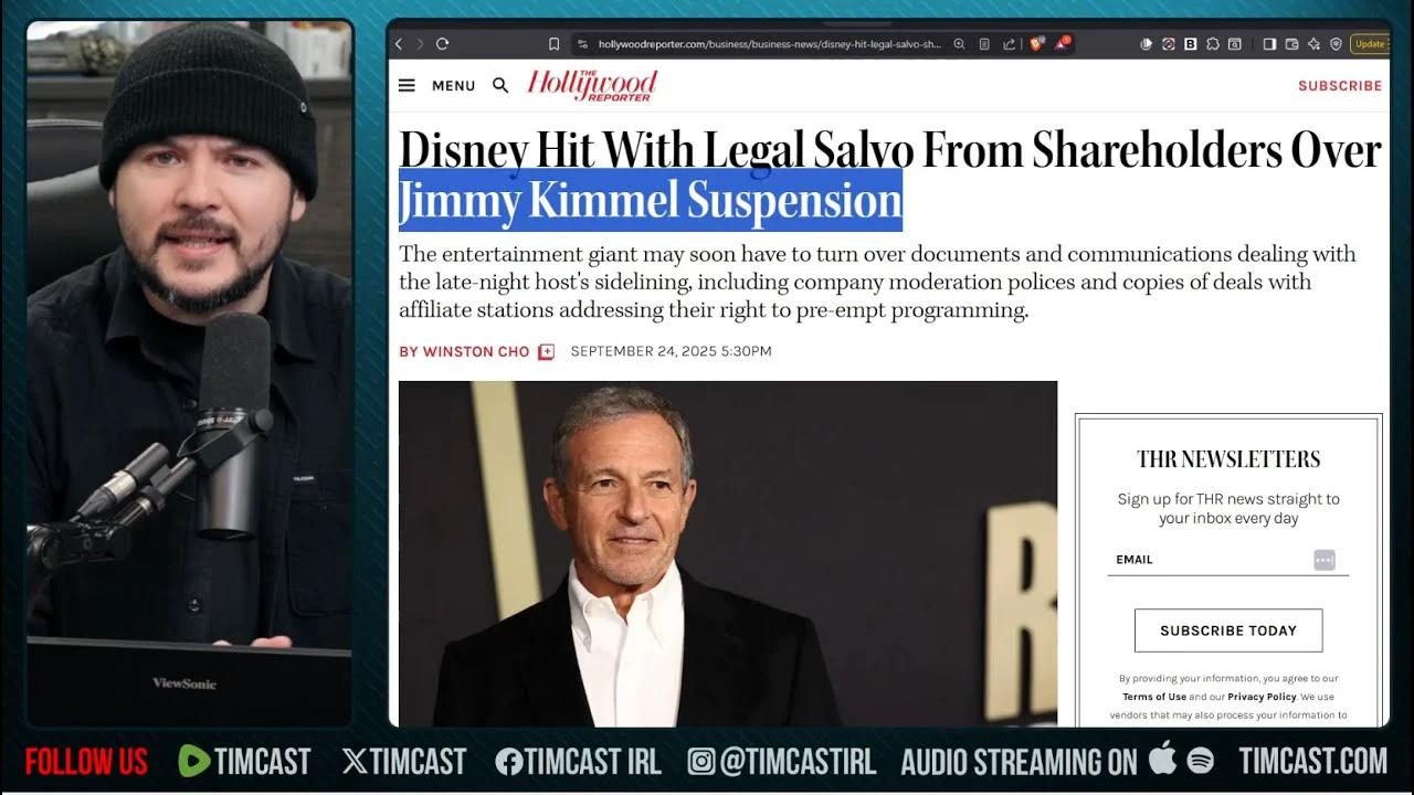 Disney Faces Lawsuit Over Jimmy Kimmel Suspension, Charlie Kirk ...