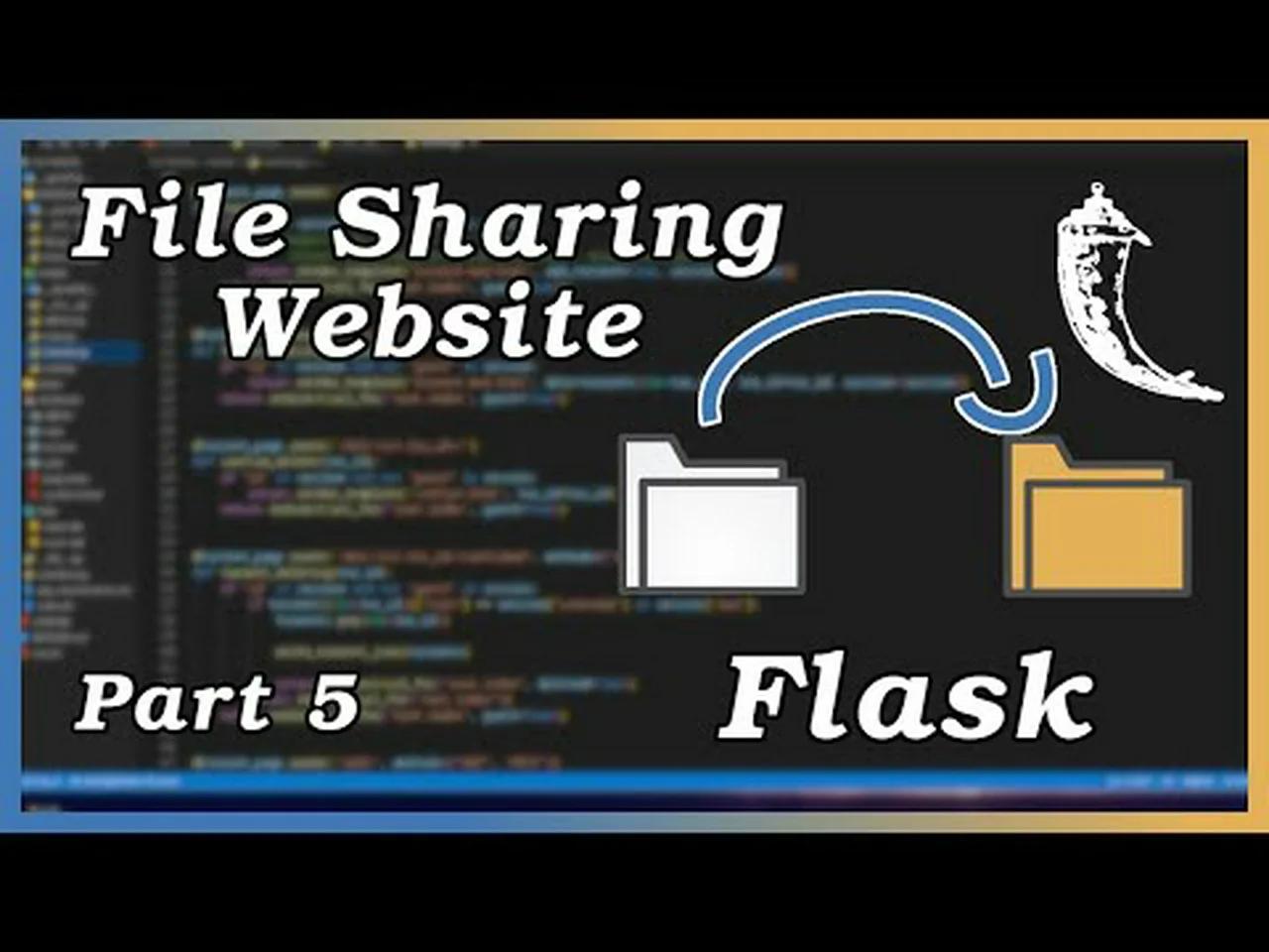 The Home Page - Create a File Sharing Website in Flask (Part 5)