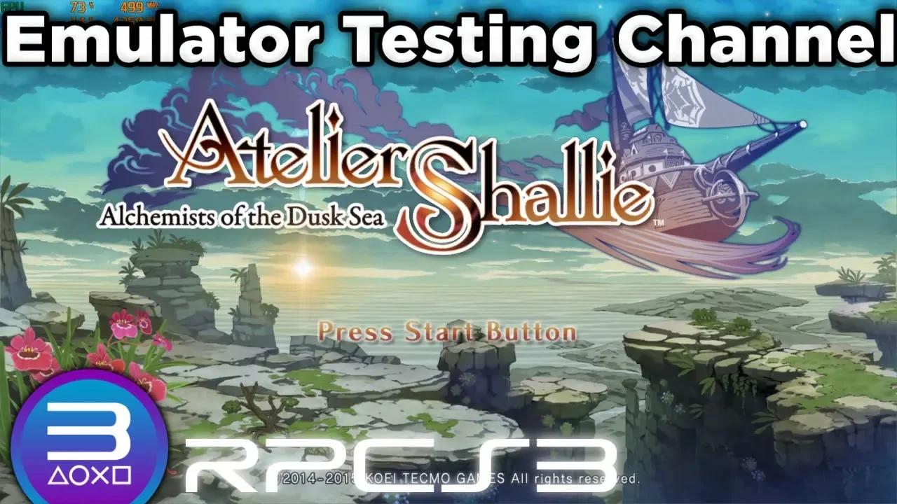 Atelier Shallie 4k | RPCS3 0.1.8 | PS3 Emulator