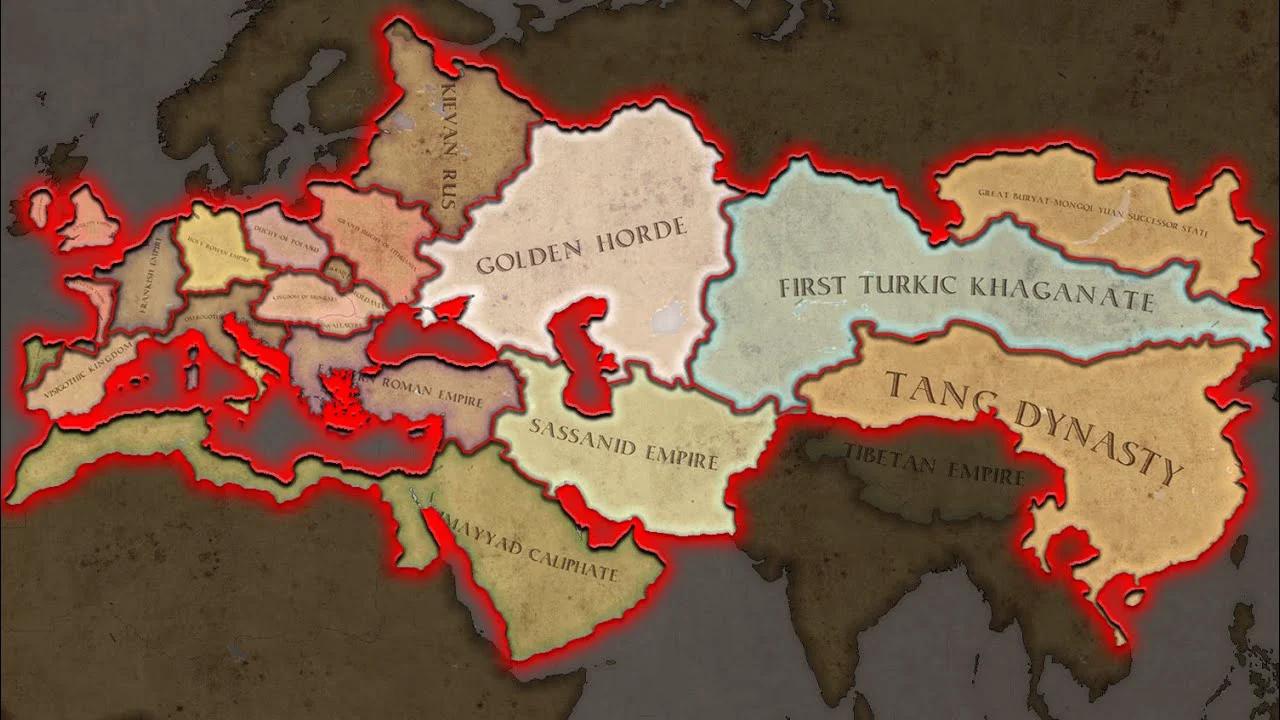 "Medieval Wars" Battle Royale - Hoi4 Timelapse