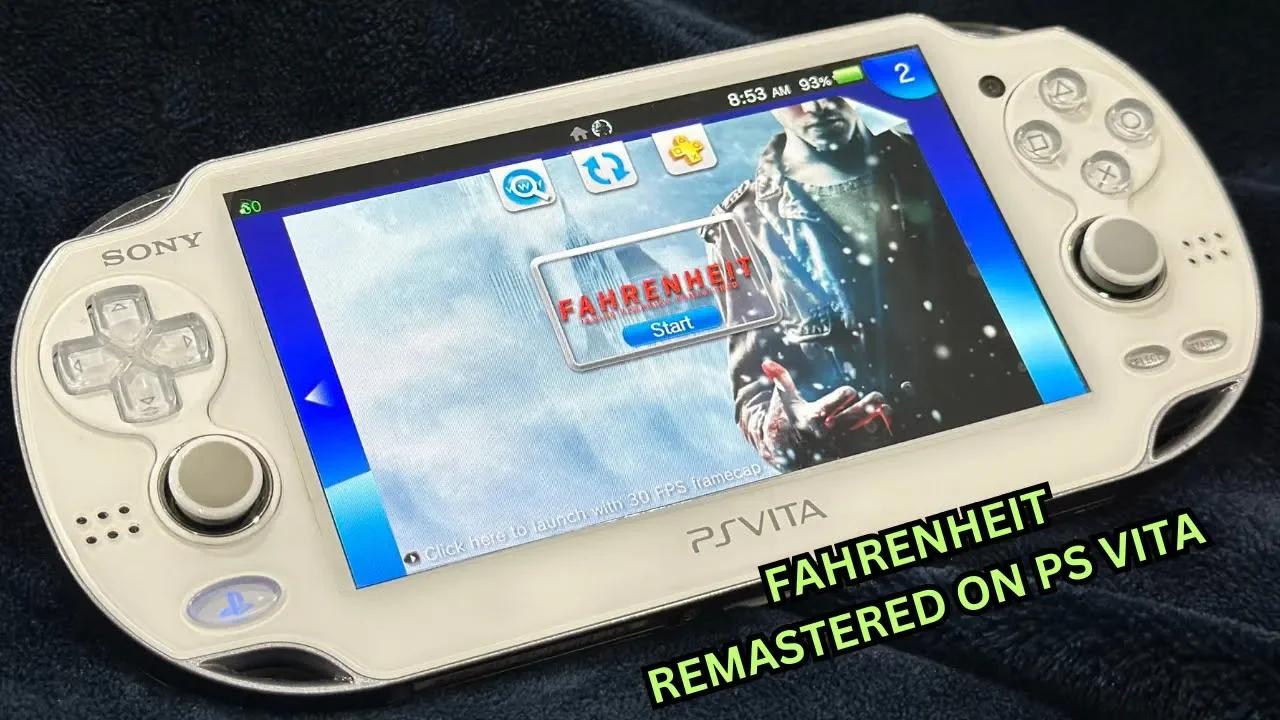 Install & Play Fahrenheit on Playstation Vita!