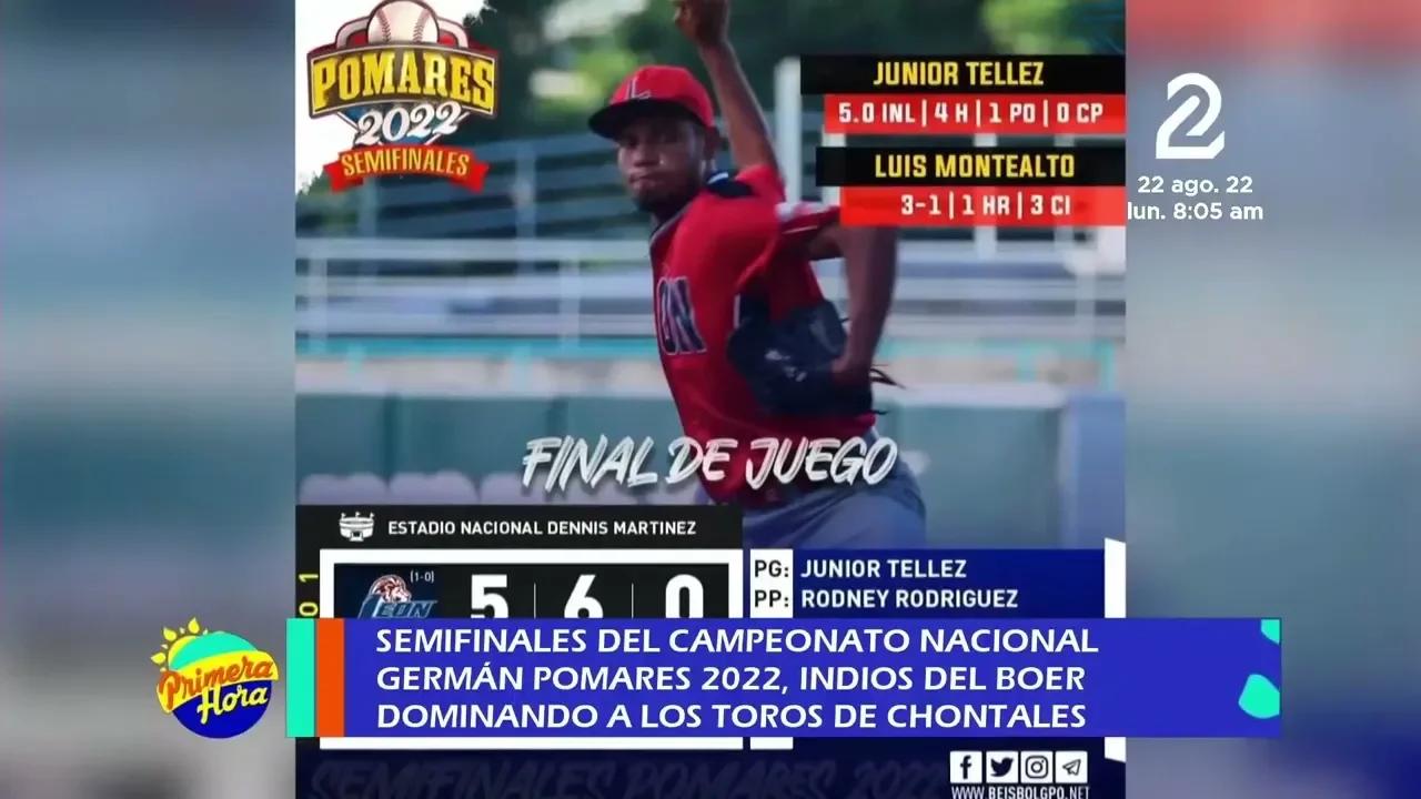 Indios del Bóer dominando a los Toros de Chontales en el Campeonato ...