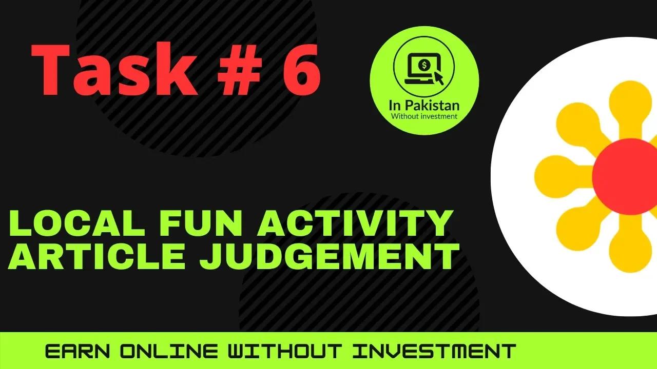 Local fun activity article judgement Yandex.Toloka