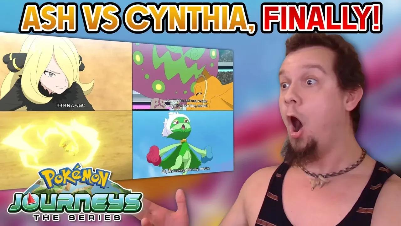 CYNTHIA VS ASH! WAS THAT COUNTER SHIELD?! Pokémon Journeys Episode 123 ...