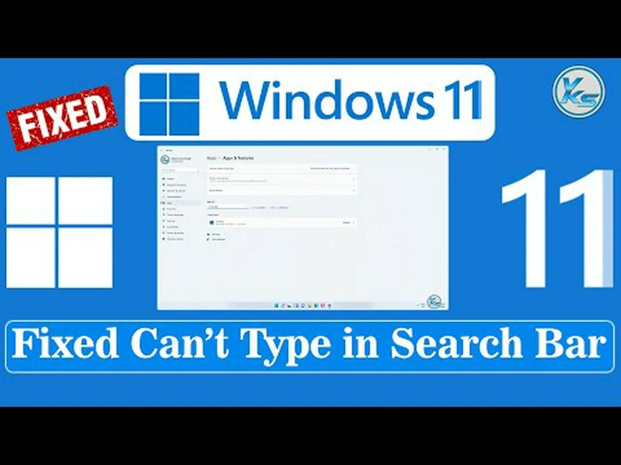 How To Fix Can't Type in Windows 11 Search Bar (Cortana & Search Not Working)