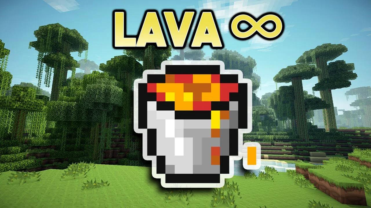 COMO HACER LAVA INFINITA EN MINECRAFT