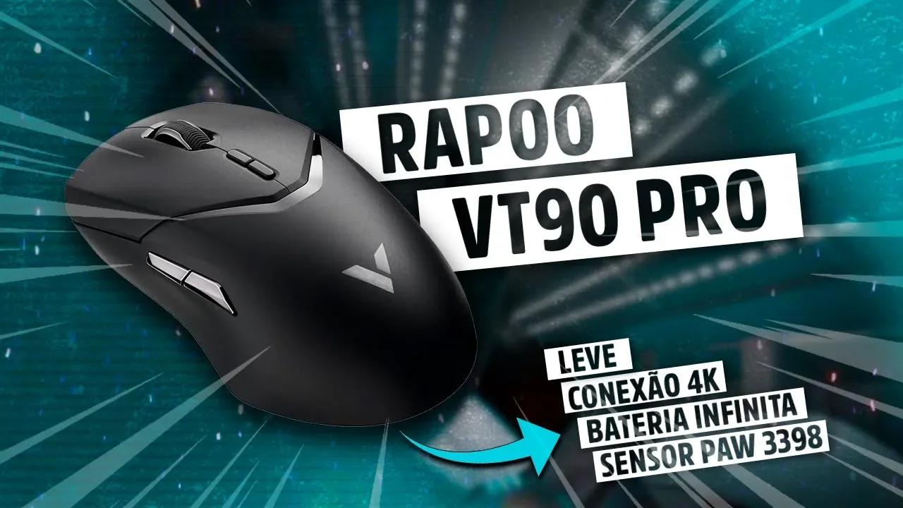Mouse Wireless Custo Beneficio do Aliexpress - Rapoo VT90 Pro com sensor PAW3398 - Review/Análise