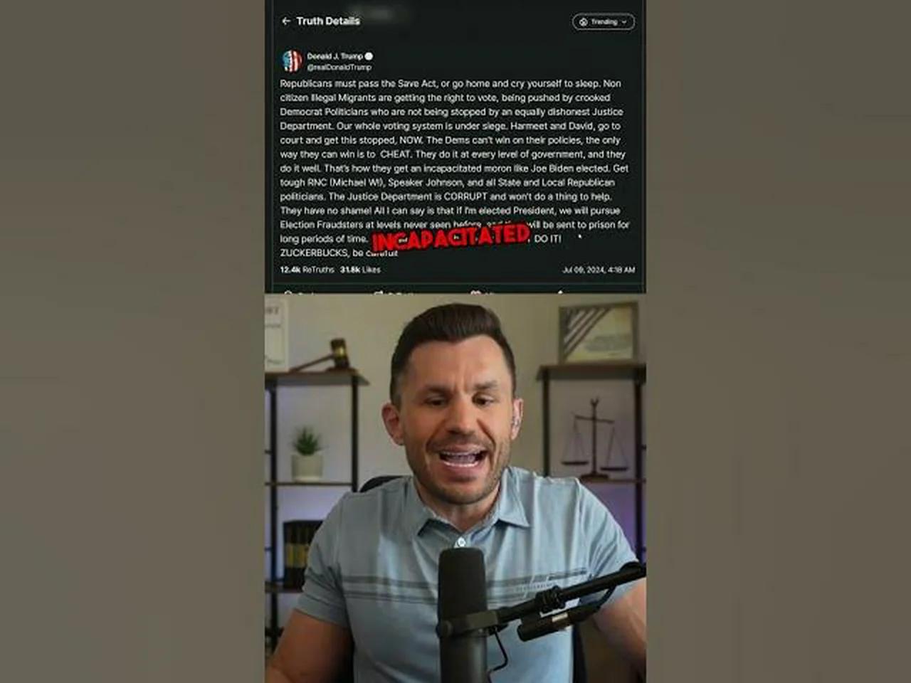 Trump DEMANDS Action on SAVE Act