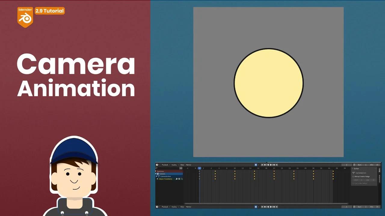 Quick Tip: How to use an animated camera with a grease pencil animation in Blender [2.93]