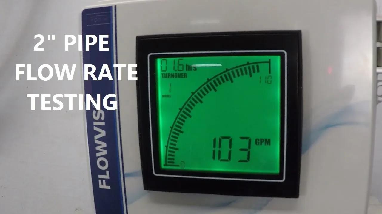 Maximum Flow Test In 2" Pool Pipes