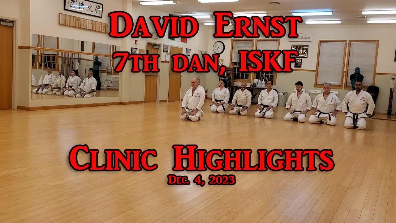 David Ernst, 7th Dan ISKF, Seminar Highlights
