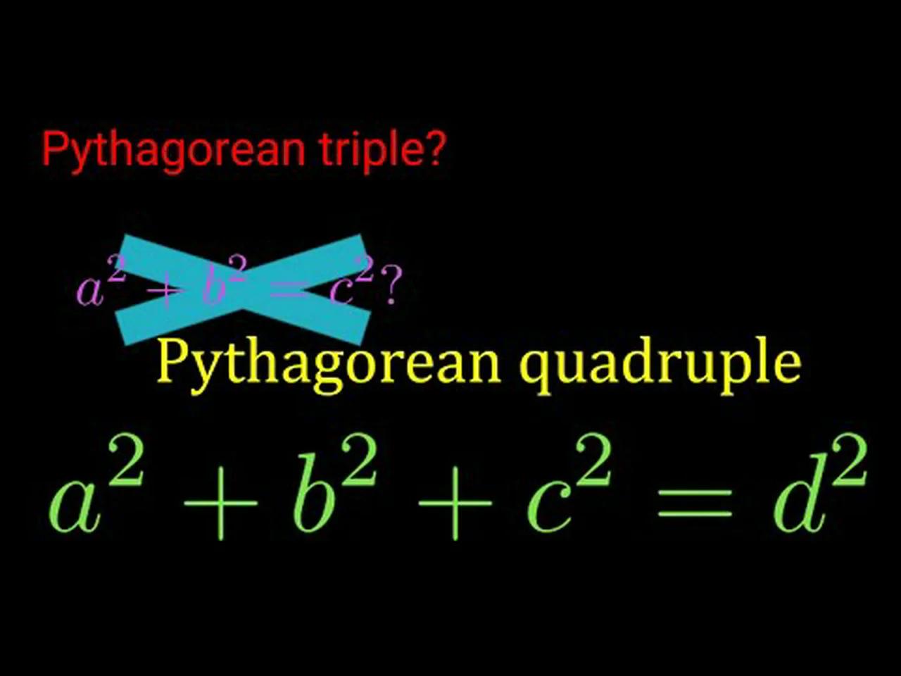 Introduction to Pythagorean quadruple