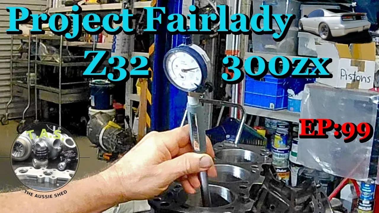 Measuring The Vg30dett Engine Block for Rebuilding. Project Fairlady ...