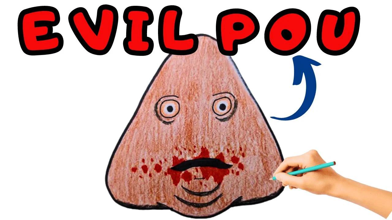 Como DIBUJAR a POU MALVADO de La VENGANZA de POU / How to DRAW Evil POU ...