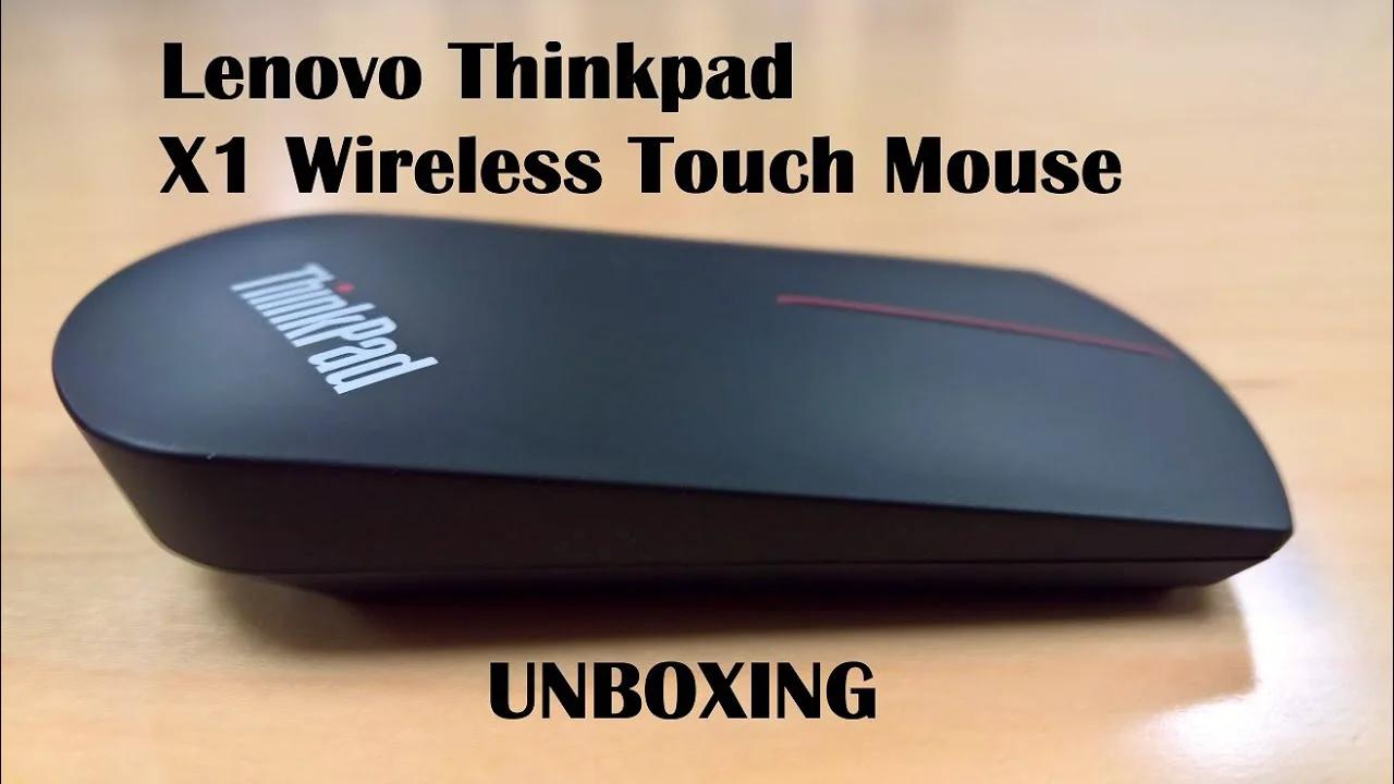 Unboxing Lenovo Thinkpad X1 Wireless Touch Mouse
