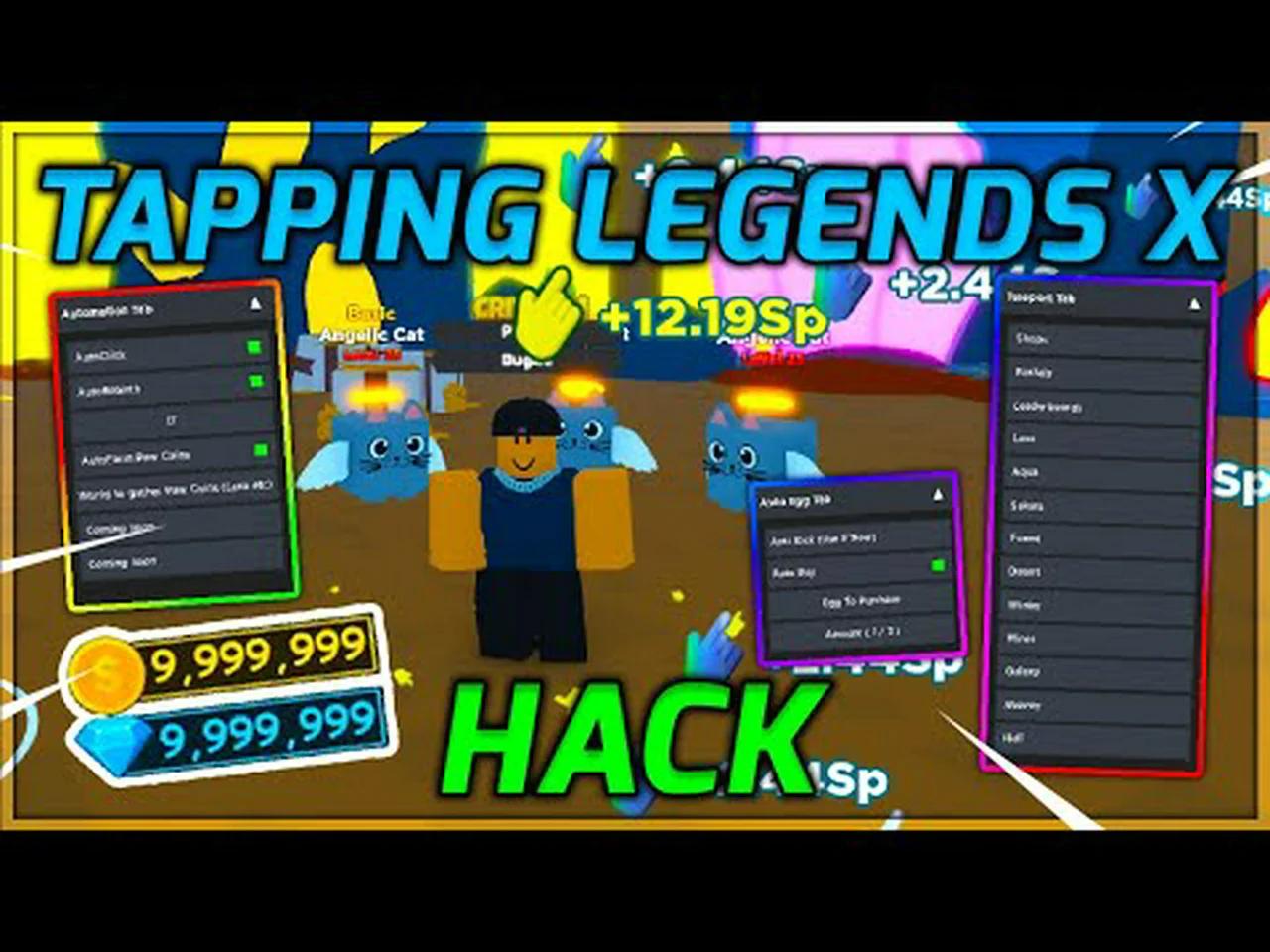 Roblox TAPPING LEGENDS X *PASTEBIN* Scritp Hack GUI | UNLIMITED CLICKS & REBIRTHS Auto Farm | 2022