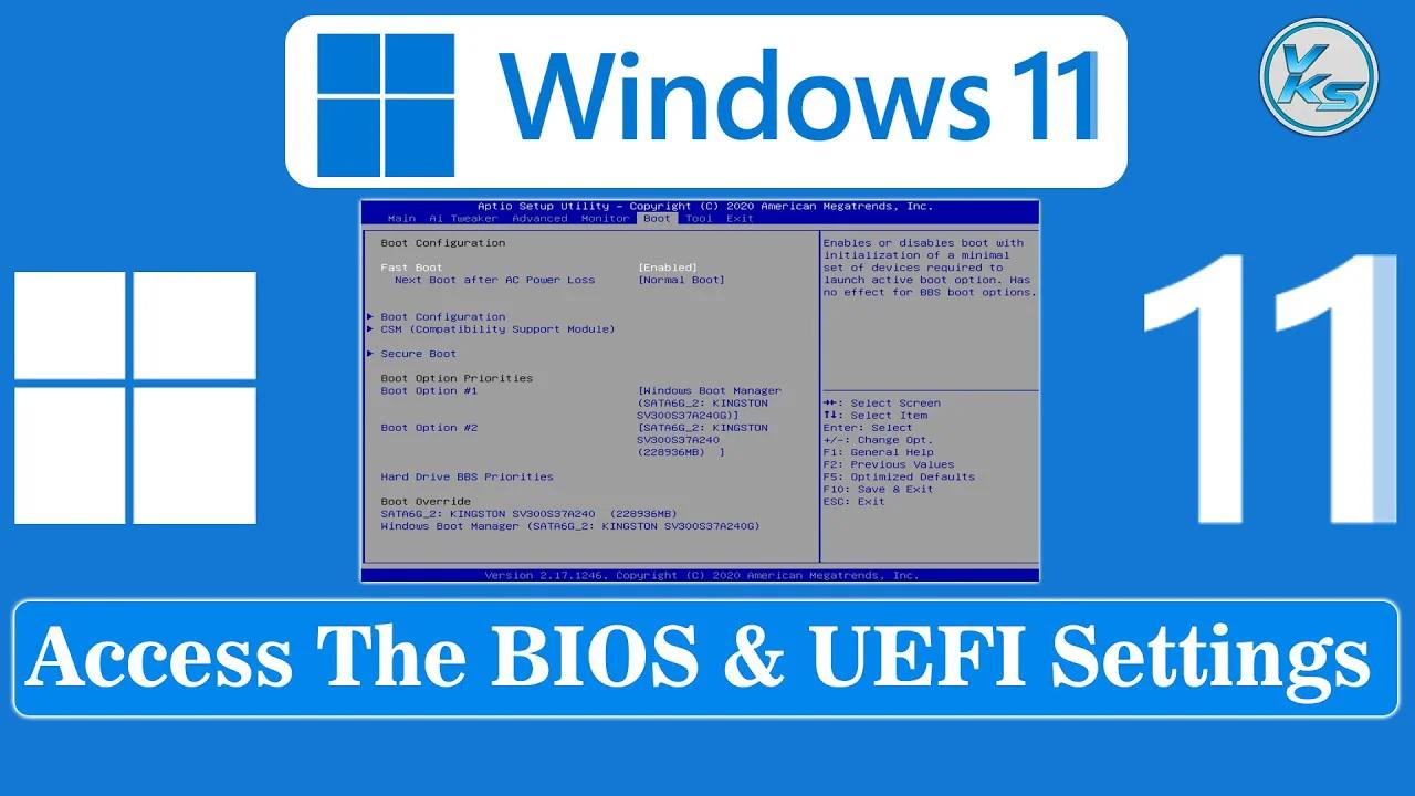 How To Access the BIOS and UEFI Settings on Windows 11 HP Laptop ...