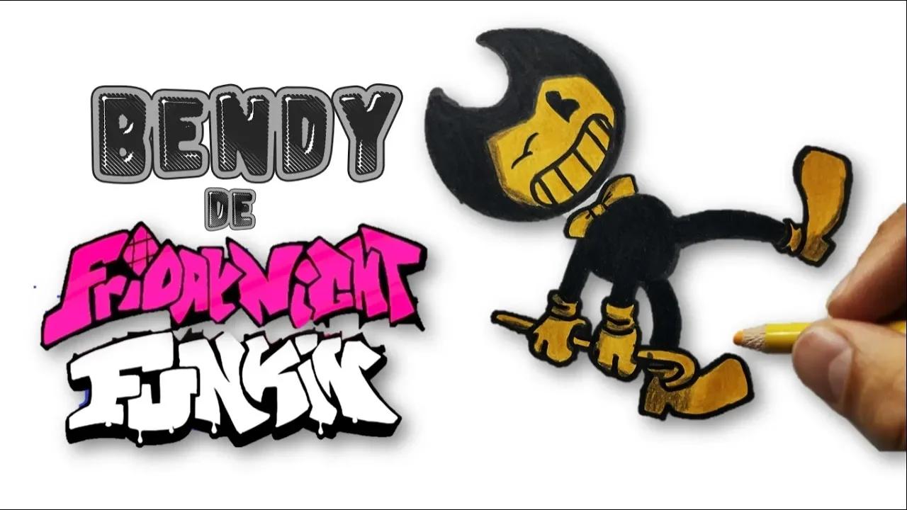 Cómo DIBUJAR a😊BENDY😈 de FRIDAY NIGHT FUNKIN MOD/How to DRAW BENDY from ...