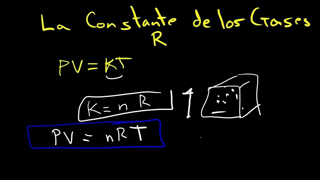 DE DONDE Valor de R (Constante de los gases) en el gas ideal PV=nRT