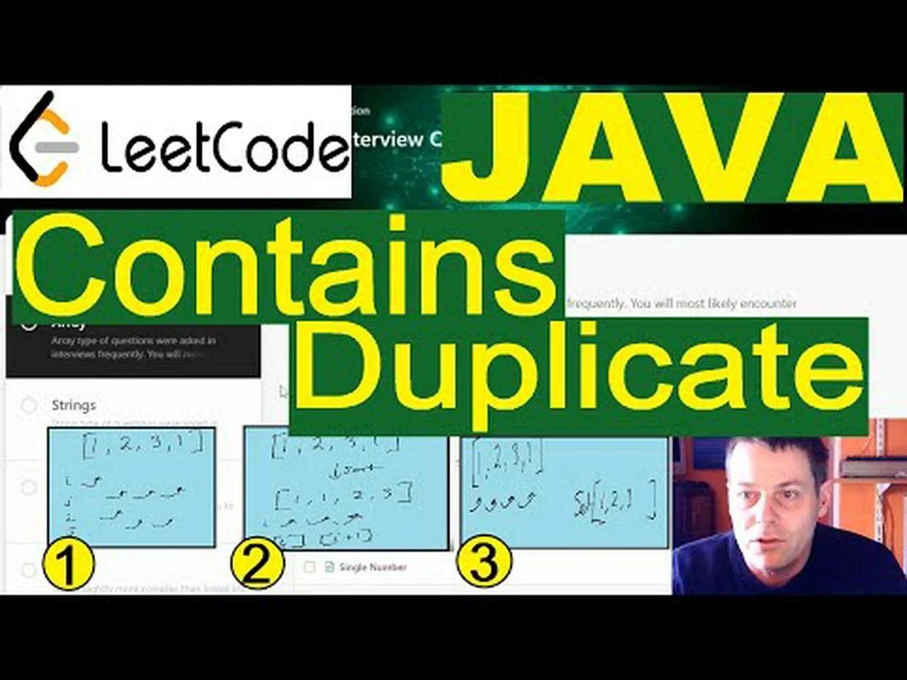 Leetcode ContainsDuplicate