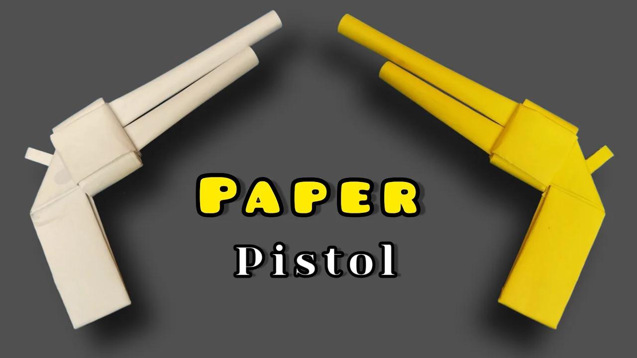 DIY - MAKING PAPER GUN - How to make paper toy gun (Origami Tutorial ...