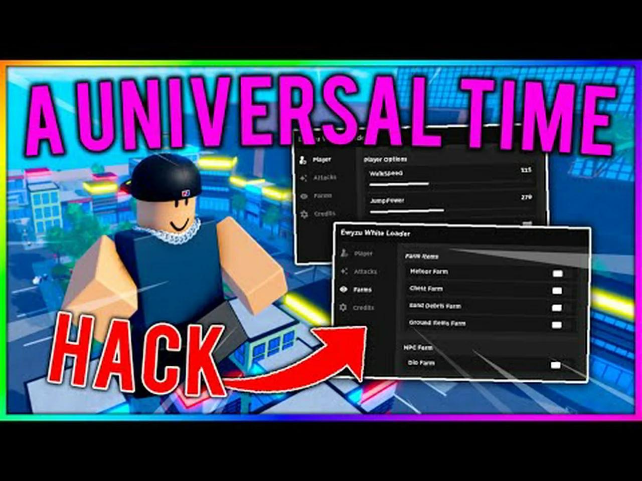 ROBLOX A Universal Time Hack Script | ITEM FARM, 1 SHOT, AUTO FARM ...