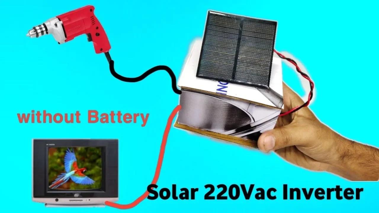 I Make Portable 220Vac Solar Inverter At home || How to make 220v ...