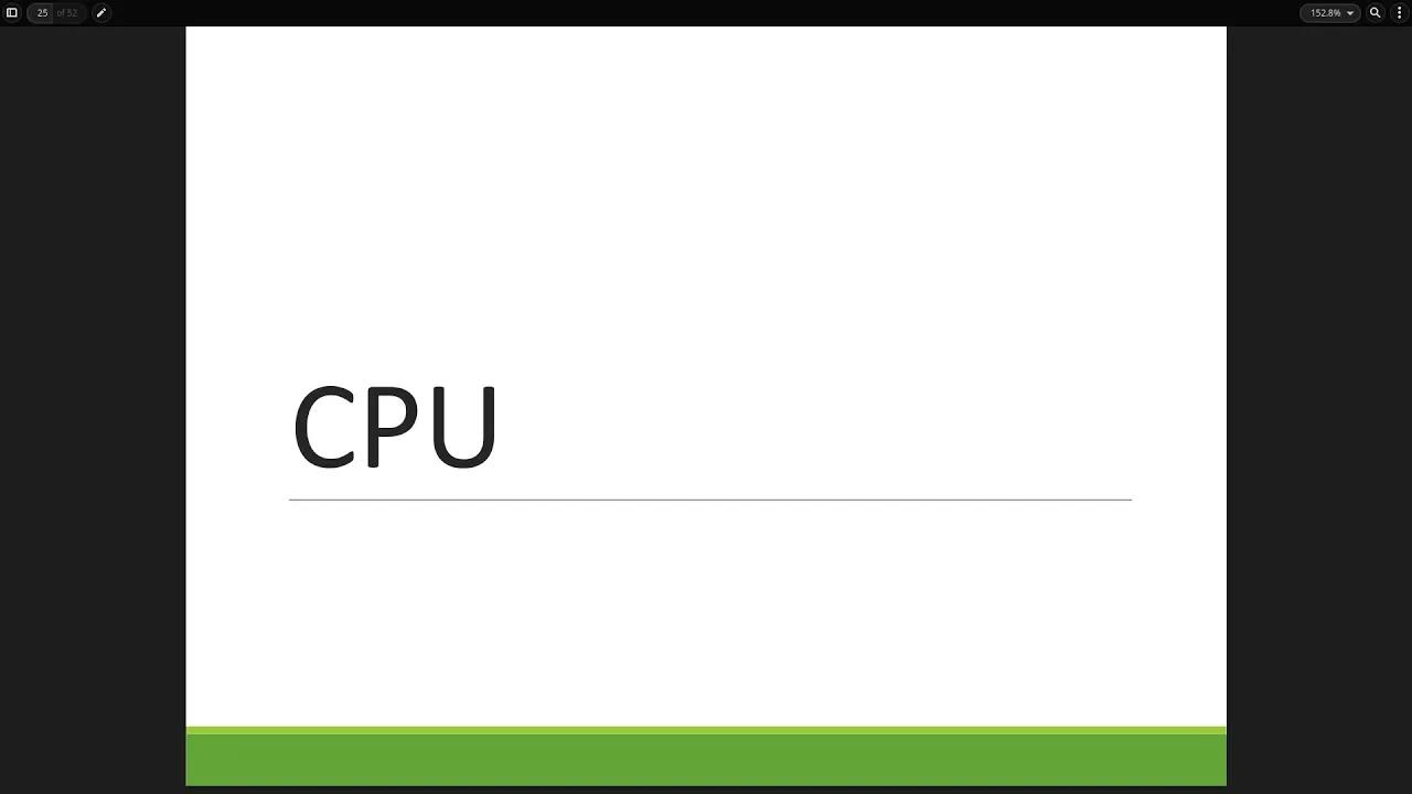 Central Processing Unit Cpu