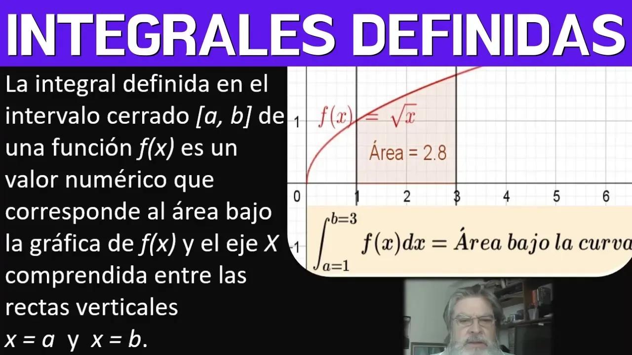 Integral definida: explicación y ejercicios resueltos