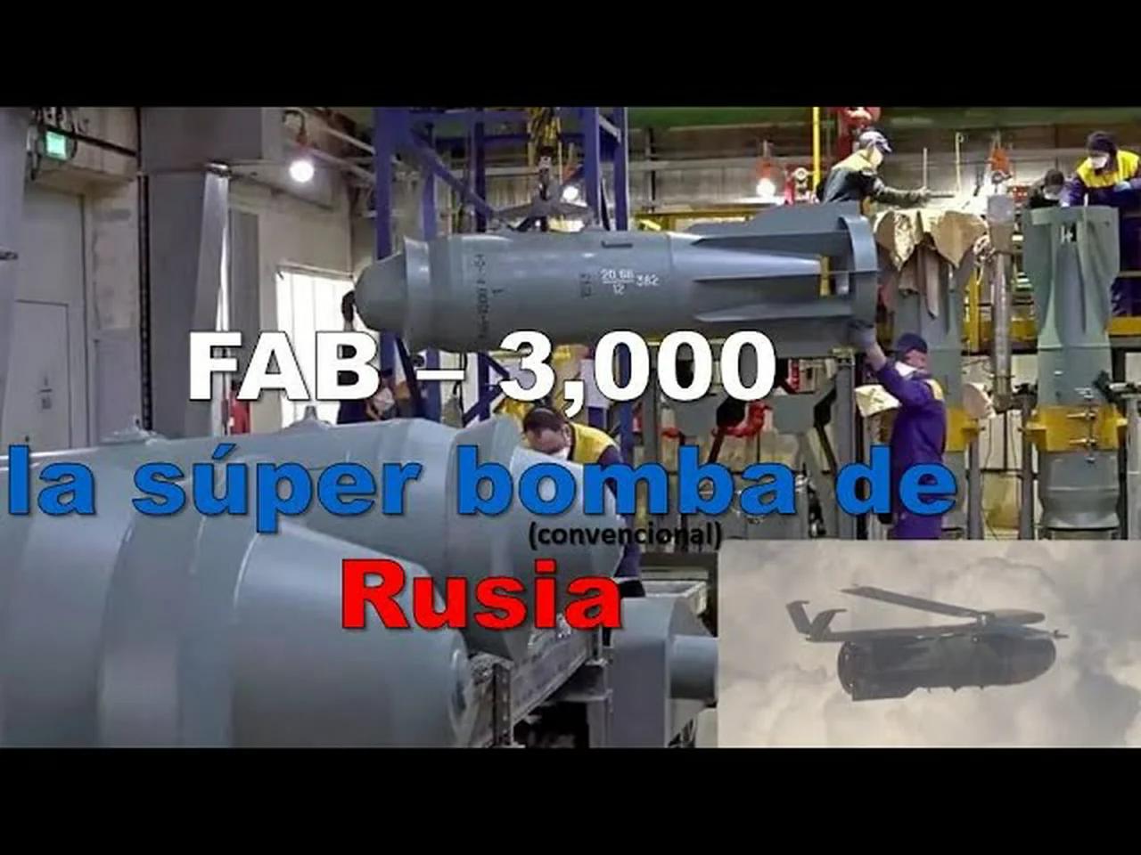 FAB-3000 con modulo de planeo, la súper bomba de Rusia.