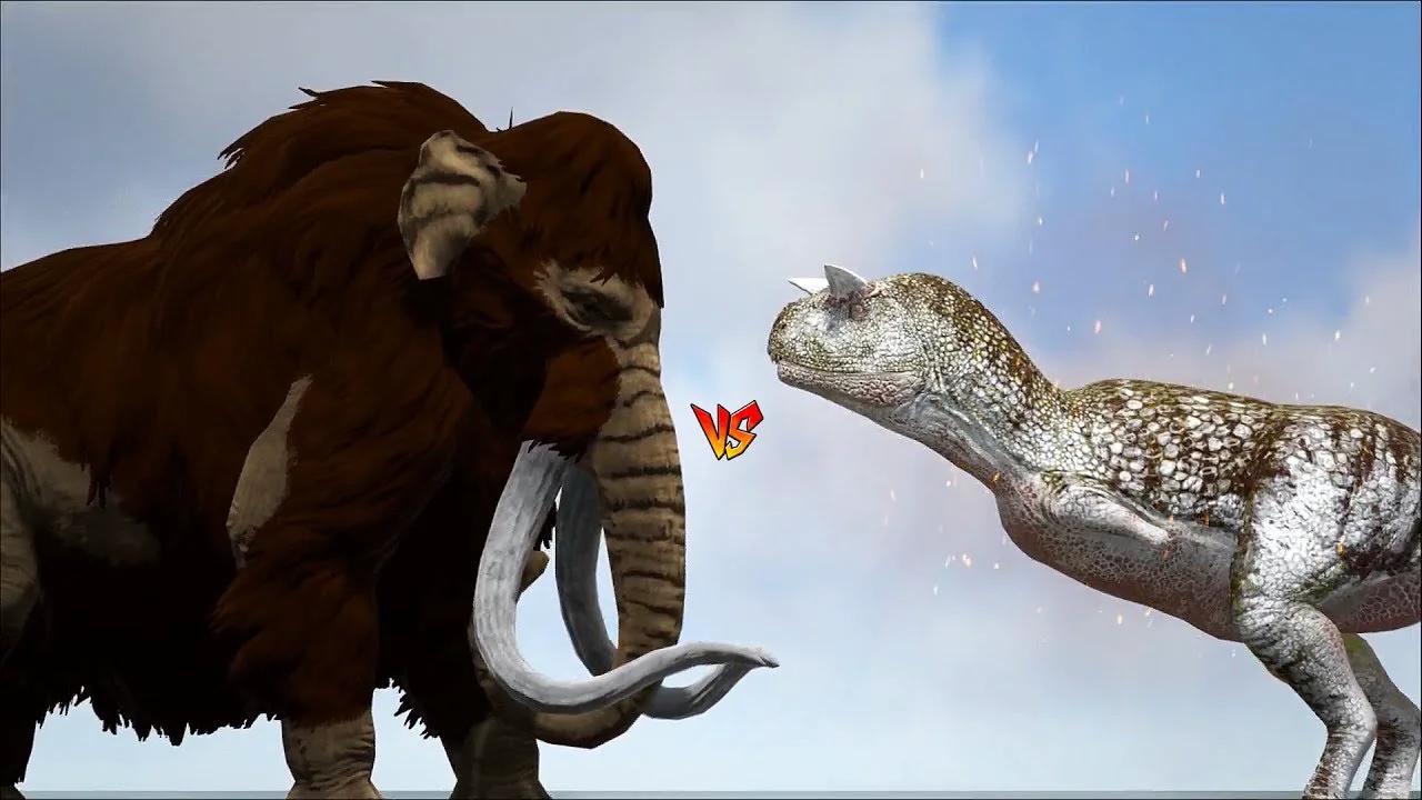 Ark Survival - PRIMAL MAMMOTHs vs ALPHA DINOSAURUS [Ep.497]