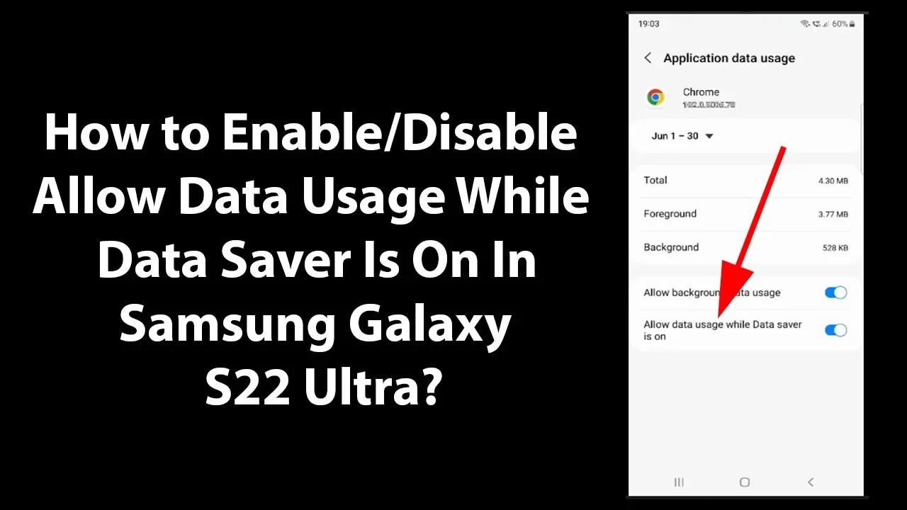 How to Enable/Disable Allow Data Usage While Data Saver Is On In ...