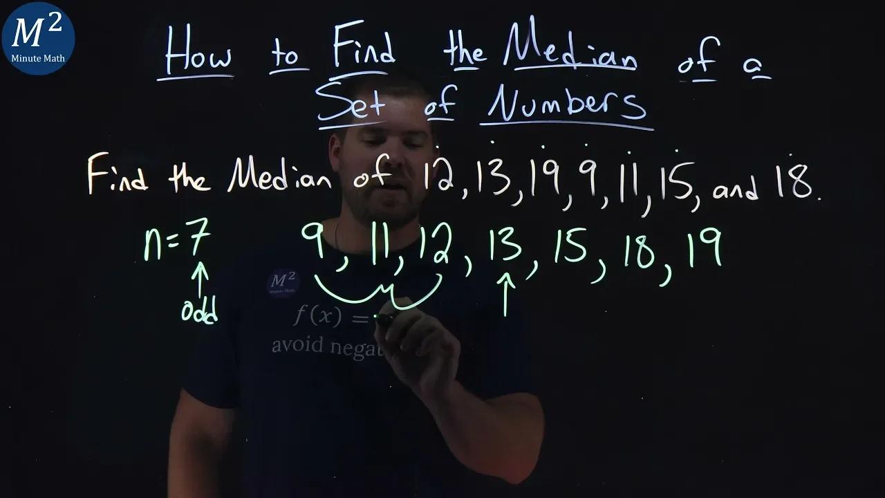 How to Find the Median of a Set of Numbers | Minute Math