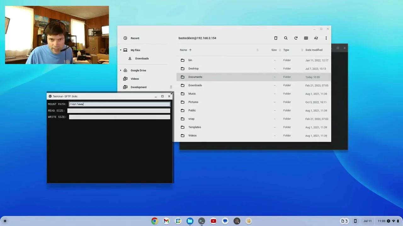 Using Ssh And Mounting Remote Filesystems On Chromeos Flex Without Linux